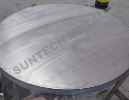 Overlay/Cladding Tubesheet Carbon steel + Titanium for Heat Exchanger